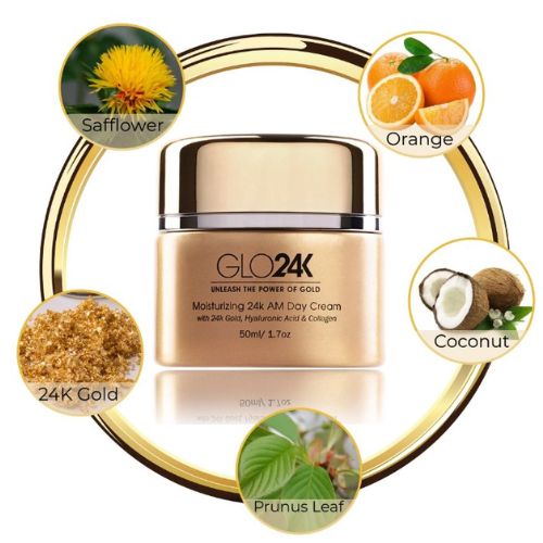 GLO24K Moisturizing AM Day Hyaluronic Cream - BNIKONN