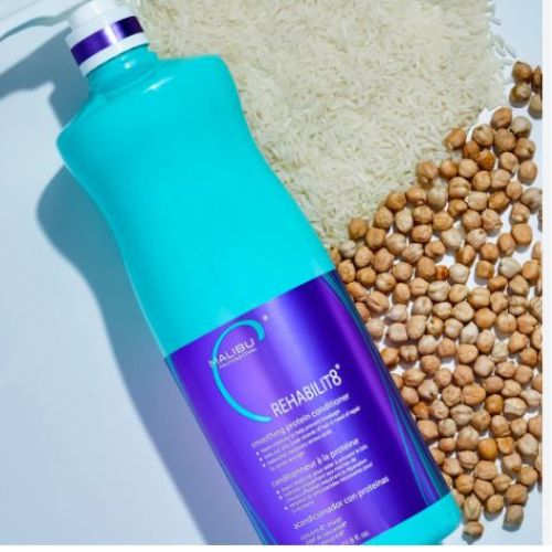 Malibu C Rehabilit8 Smoothing Protein Intensive Conditioner 1L - BNIKONN